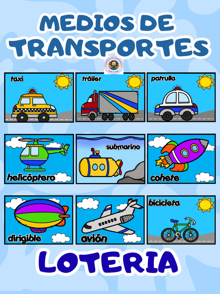 Lotería - Medios de transportes | PDF