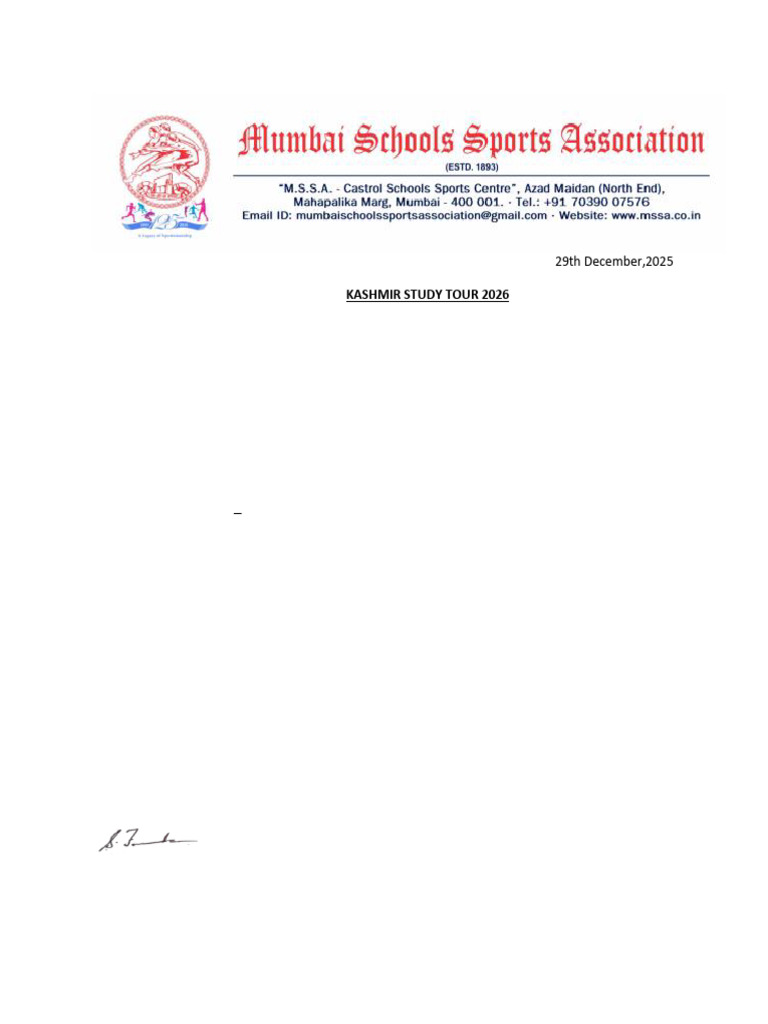 Kashmir Study Tour 2026 Meeting - 251229 - 125526 | PDF