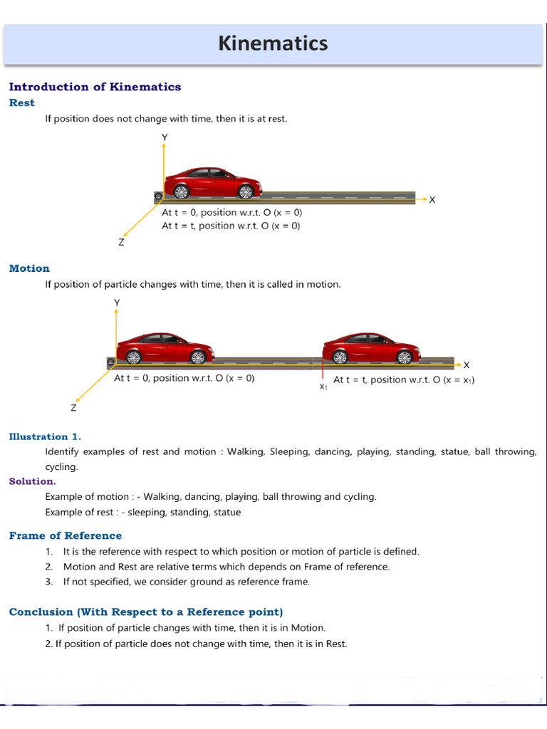 Motion in 1D and 2D | PDF