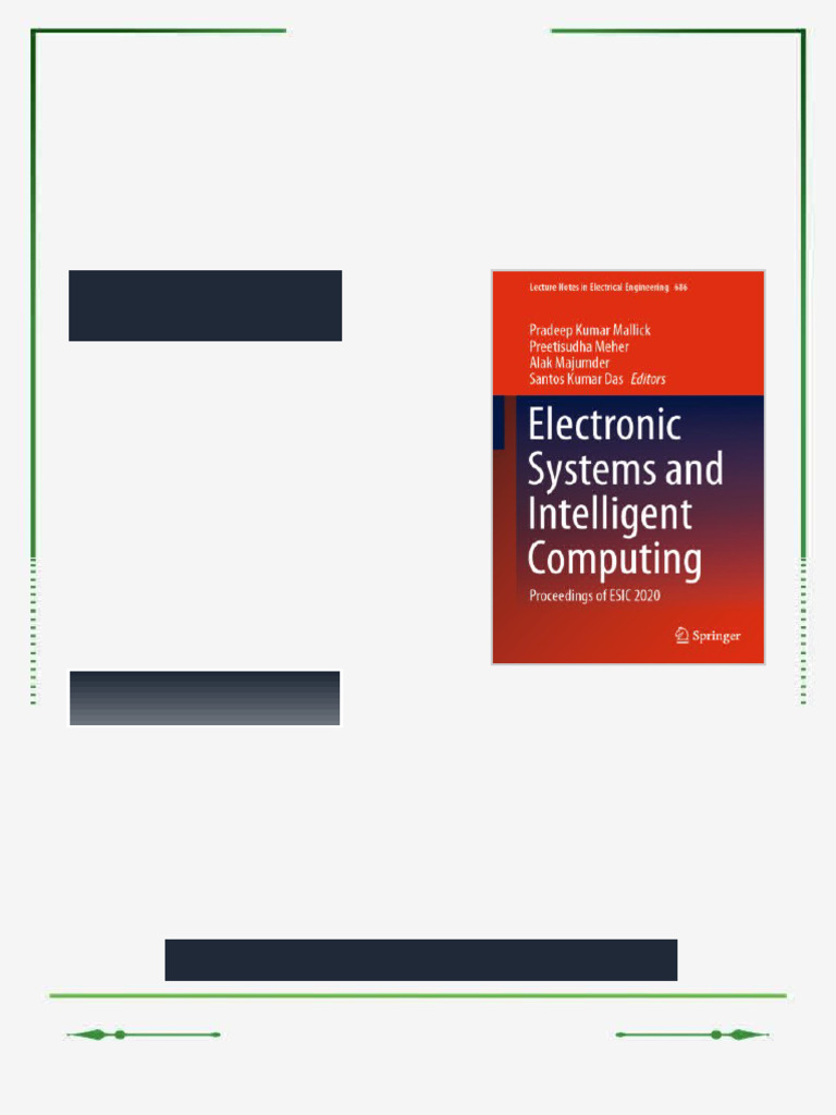 Electronic Systems and Intelligent Computing Proceedings of ESIC 2020 ...