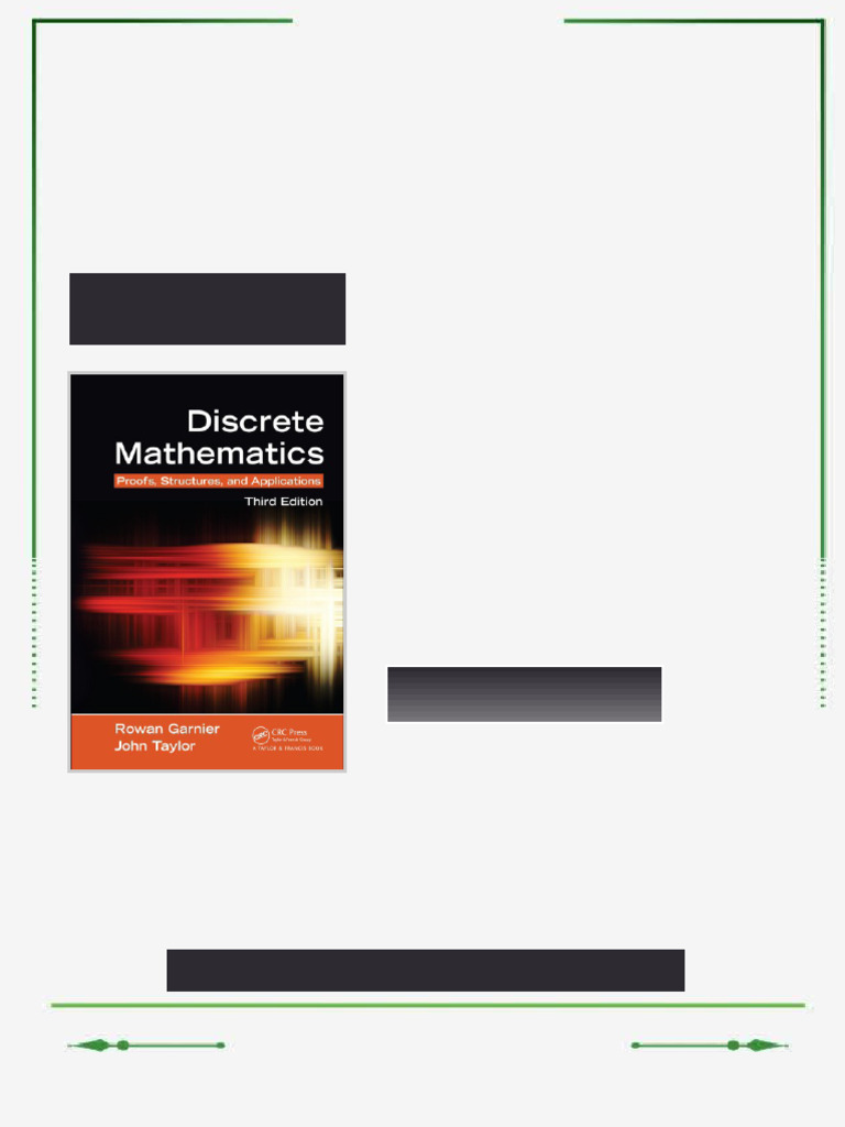Discrete Mathematics Proofs Structures and Applications Third Edition ...