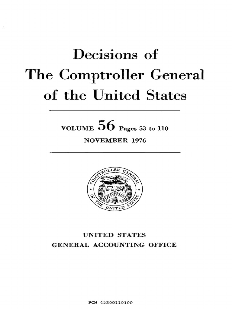 DCG Vol 56 Nov 1976 | PDF | Employment | Government Procurement In The ...