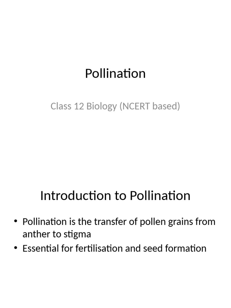 Pollination Class12 | PDF