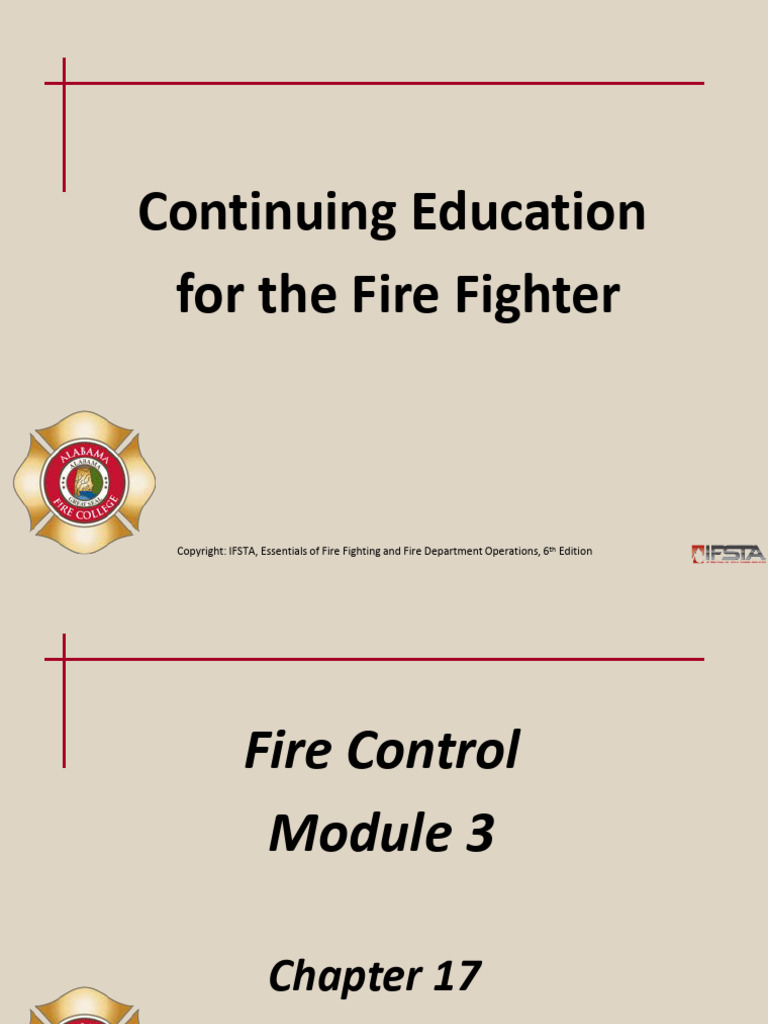 Chapter 17 FFI-II Module 3 | PDF | Firefighter | Fires