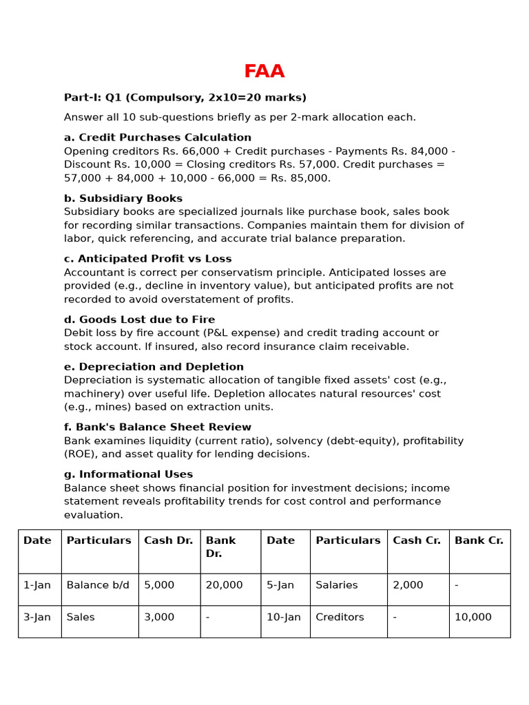 FAA Accounting Principles and Analysis | PDF | Debits And Credits ...