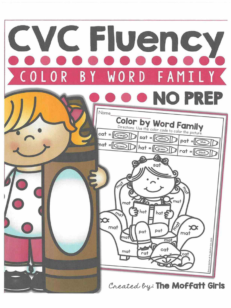 Color by Word Family | PDF