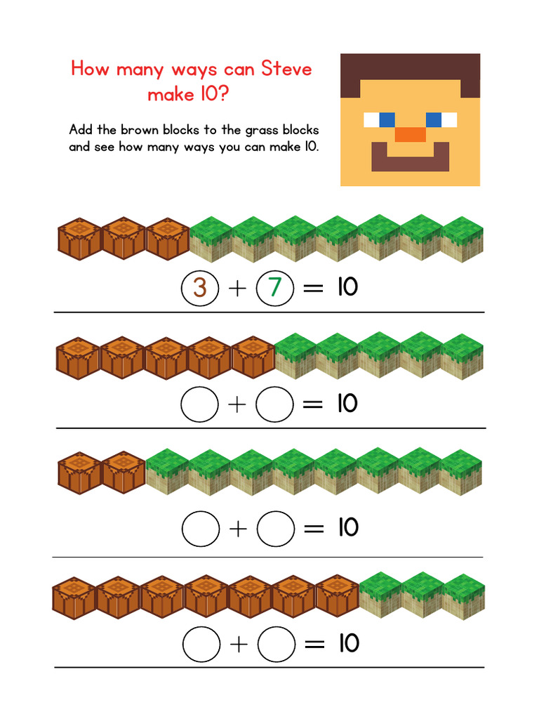 Ways to Make 10: Addition Activities | PDF