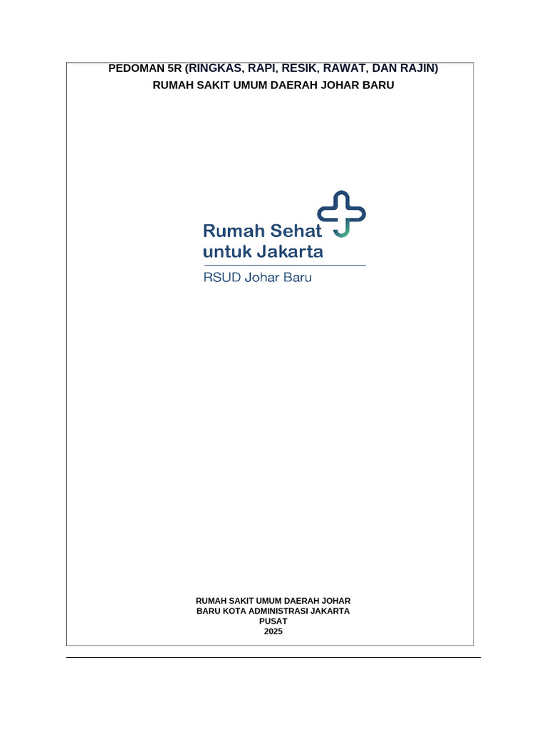 Pedoman 5R di RSUD Johar Baru 2025 | PDF