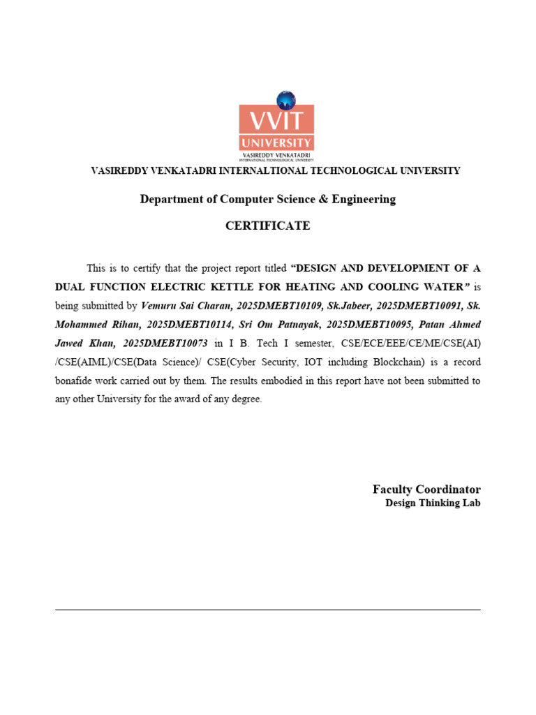 Vvitu Dti Certificate | PDF
