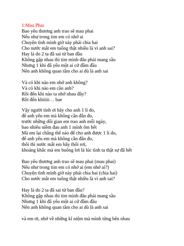 Lyric | PDF