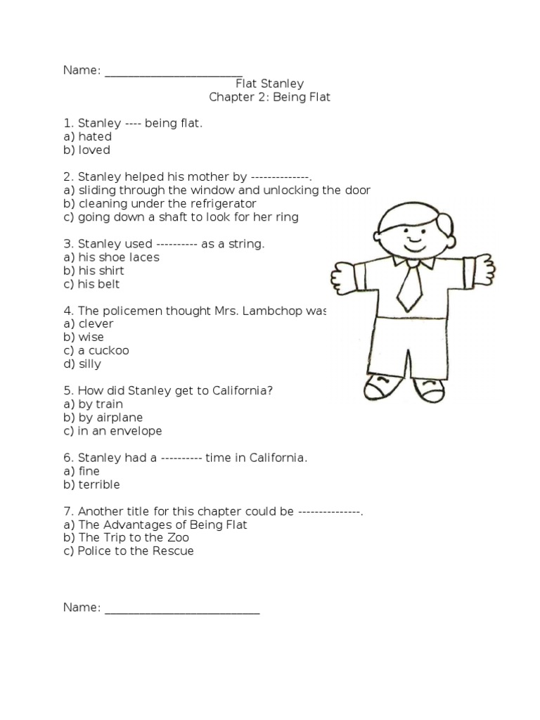 Flat Stanley Chapter 2 | PDF | History | Young Adult