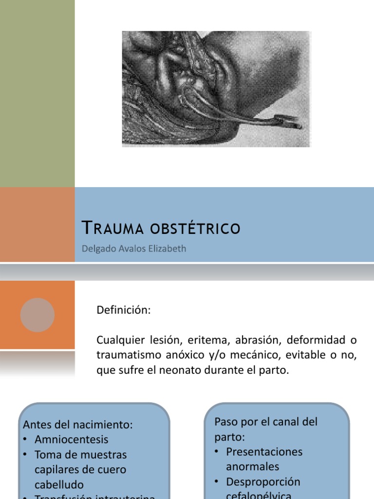 Trauma Obstetrico | PDF | Especialidades Medicas | Medicina CLINICA