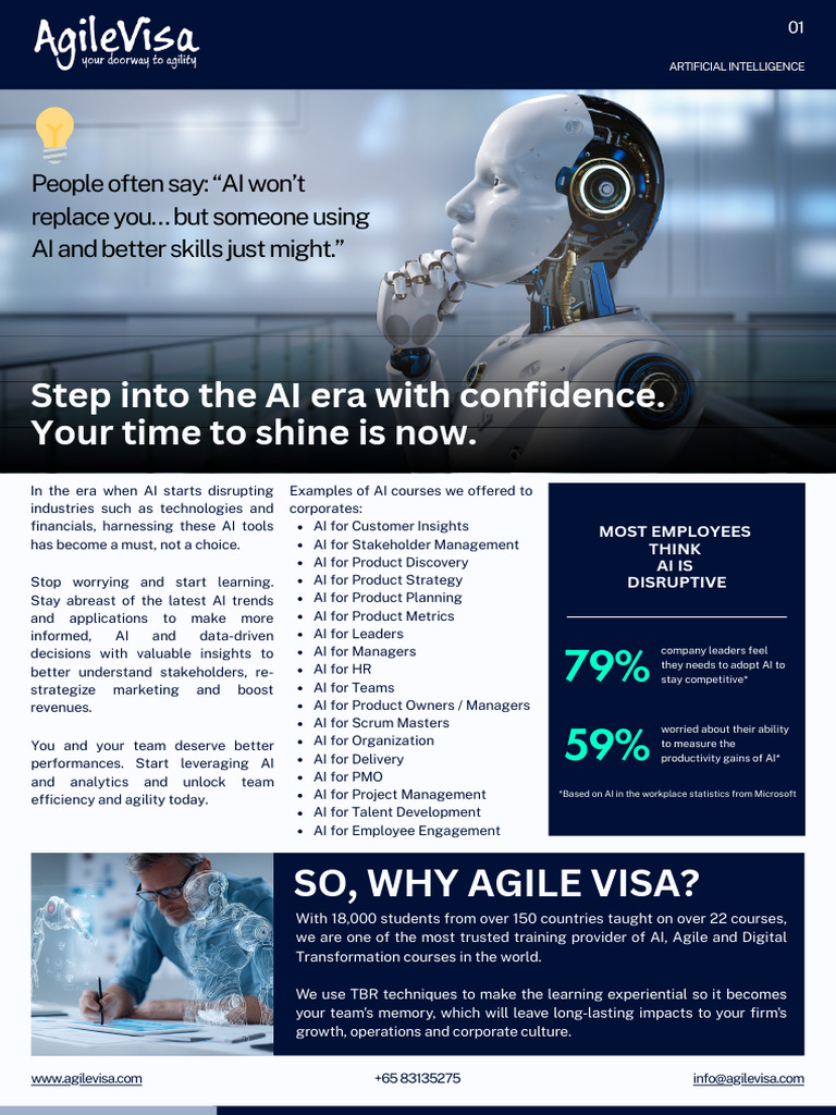 Agile Visa - AI Course Brochure | PDF | Artificial Intelligence ...