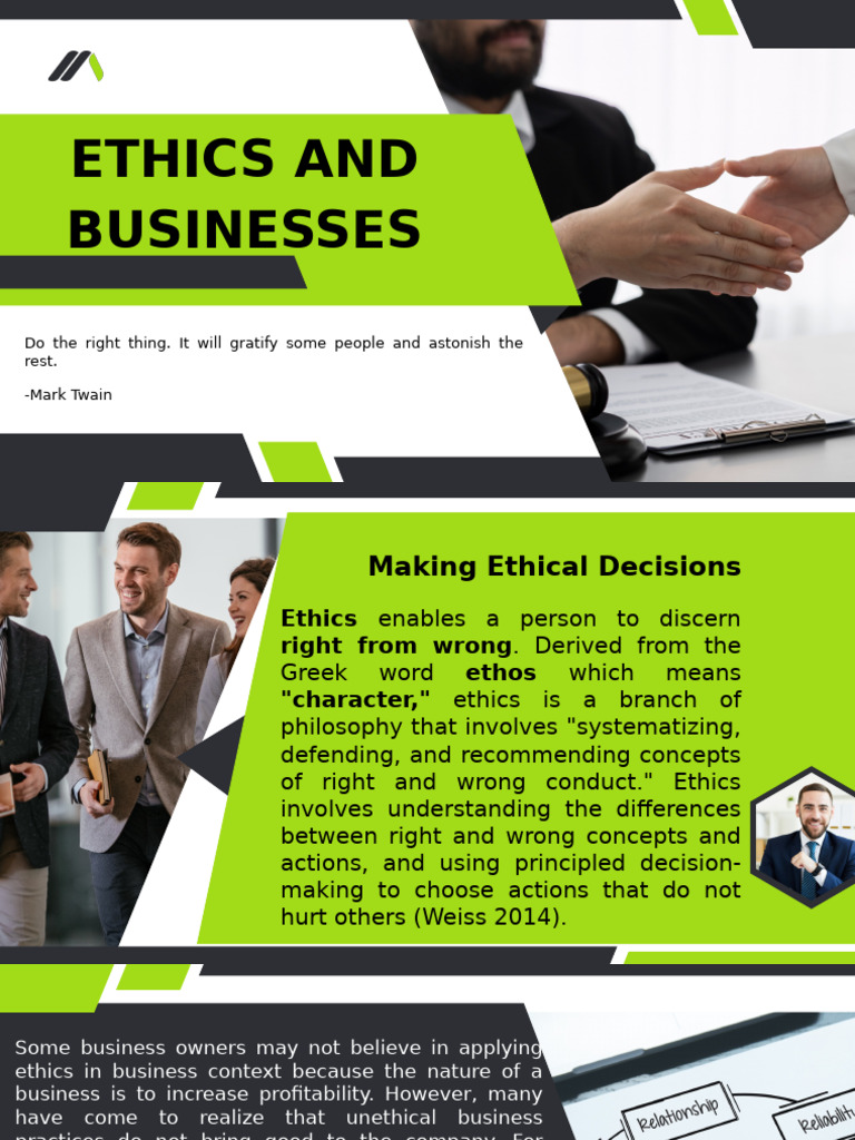 Business Ethics: Making Ethical Decisions | PDF | Value (Ethics ...