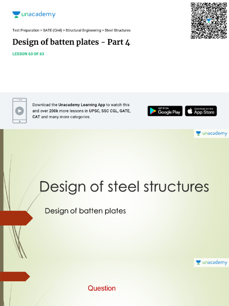 Batten Plate Design | PDF