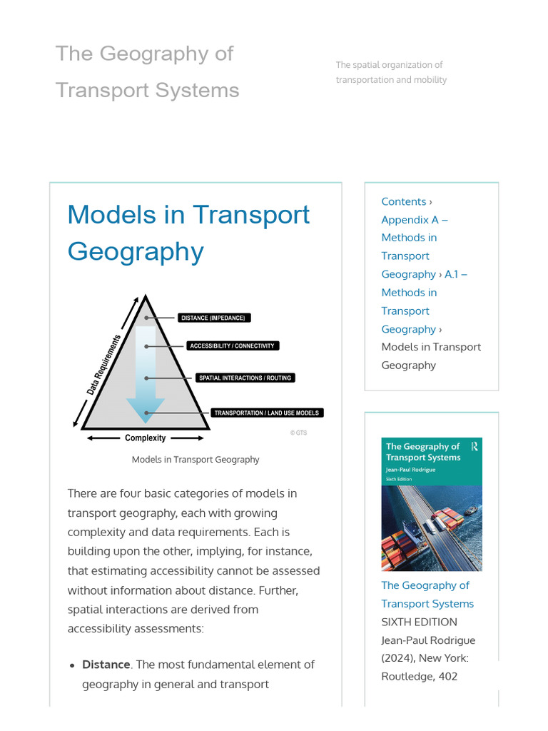 Notes-Models in Transport Geography - The Geography of Transport ...