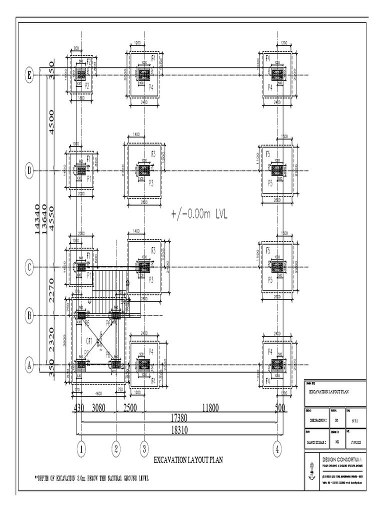 Excavation Layout Plan | PDF