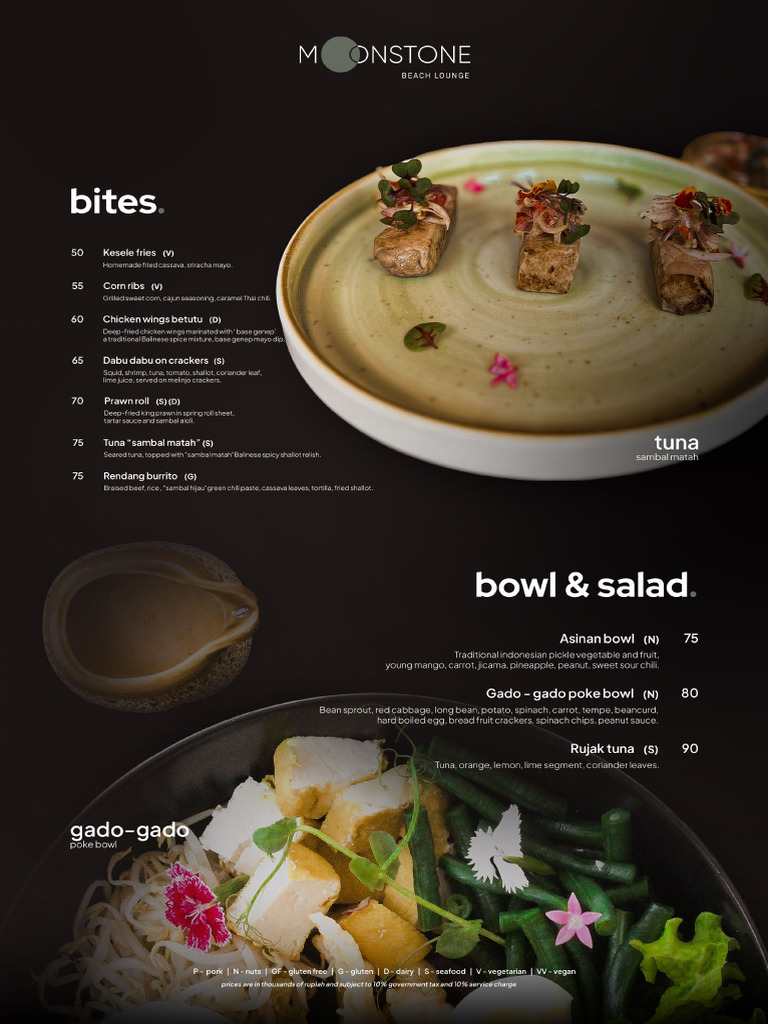 Culinary Menu Msbl 1 | PDF
