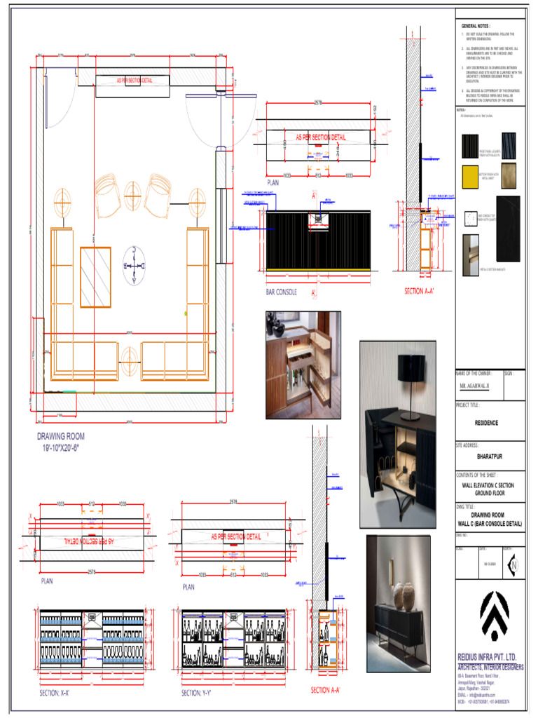 Wall c Bar Console Detail | PDF