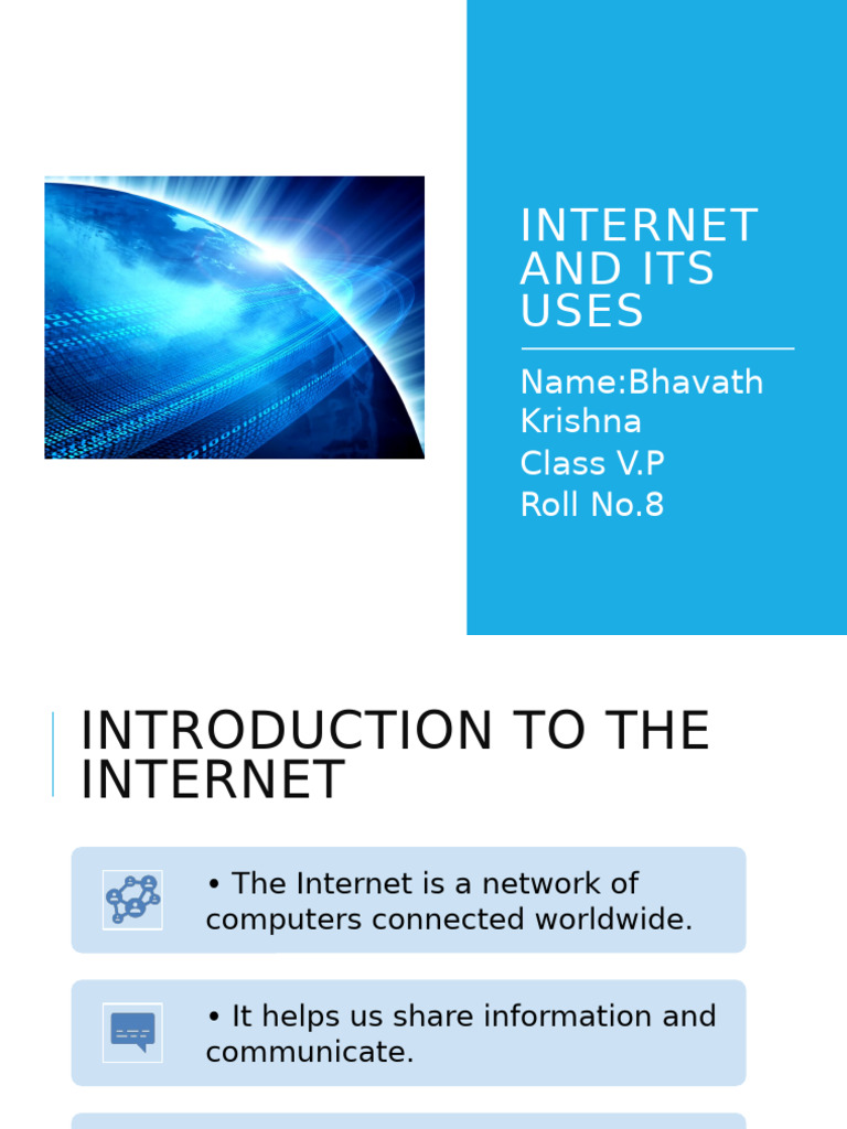 Internet and Its Uses | PDF | Internet | Computer Network