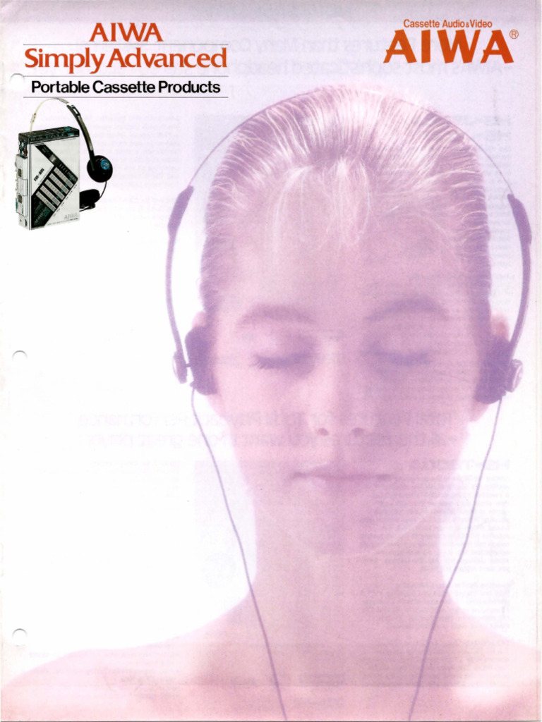 AIWA Portable Cassette Products Early 1986 US | PDF | Compact Cassette ...