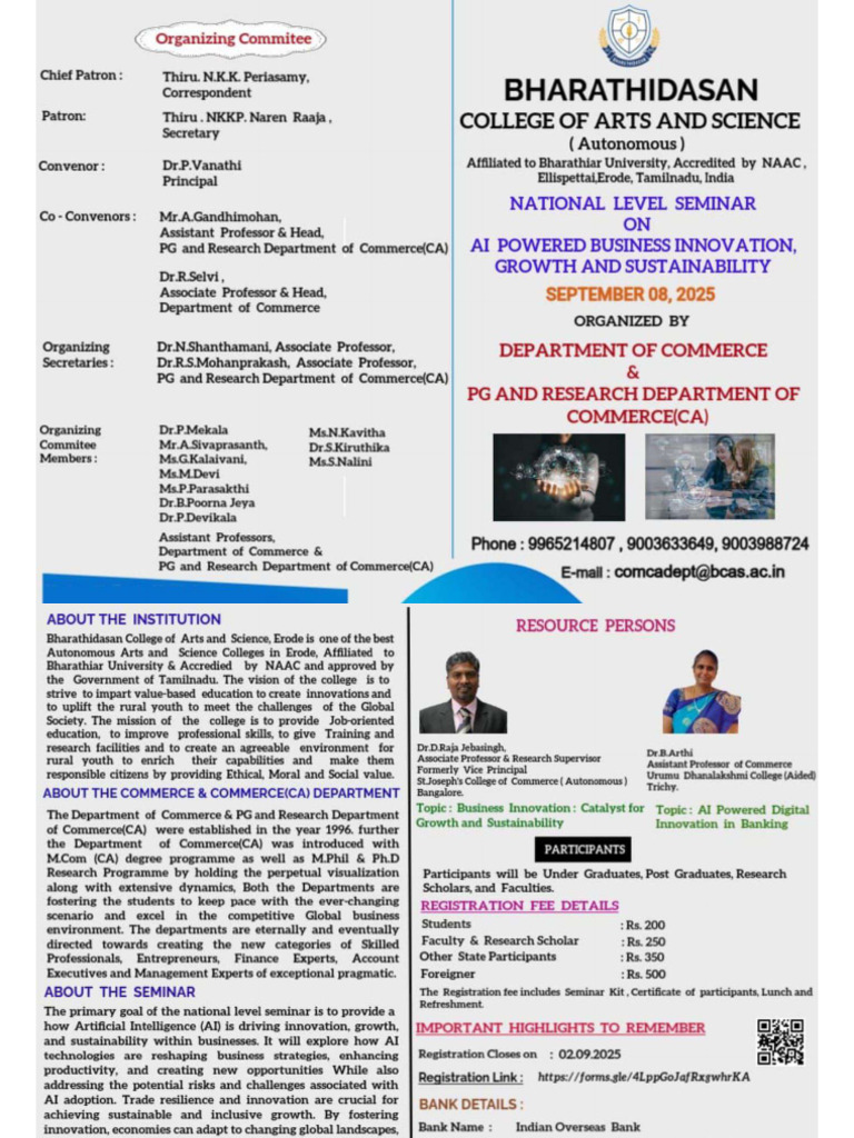 National Level Seminar Invitation 08.09.2025 | PDF