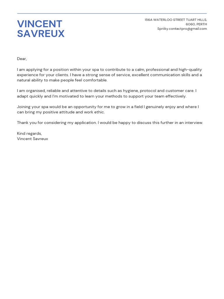 Letter Movation SPA | PDF