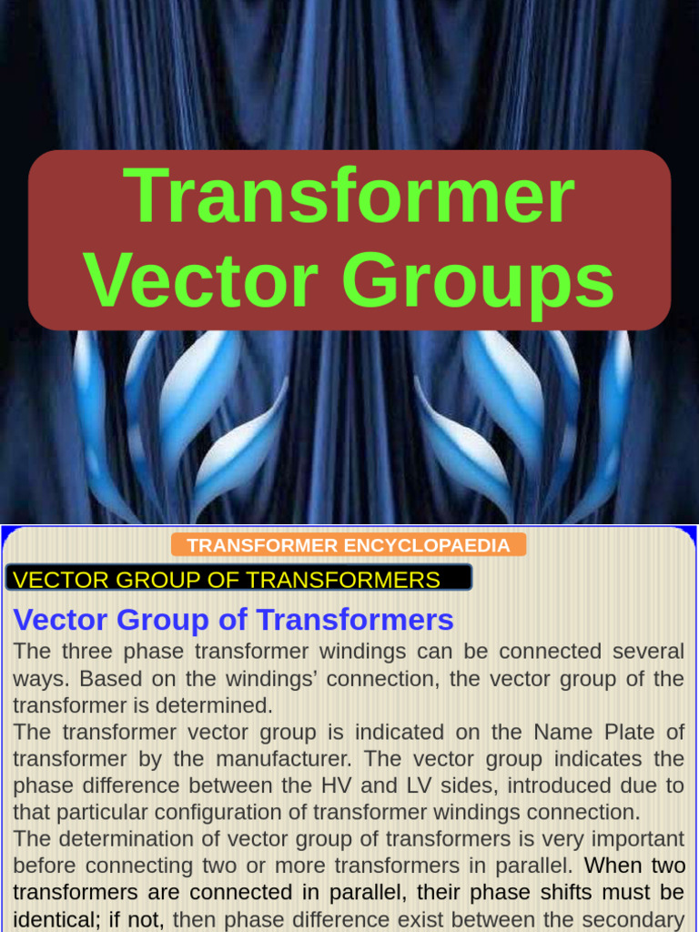 26v 5a Transformers Vector Groups 36l | PDF | Transformer | Electricity