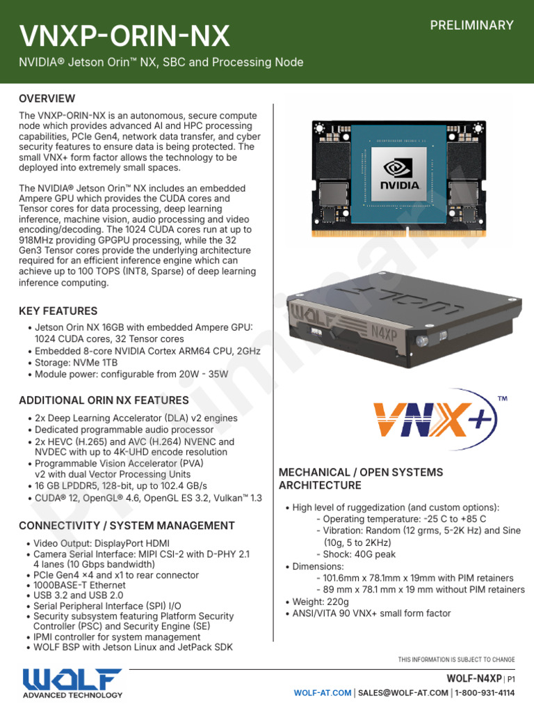 NVIDIA Jetson Orin NX Overview | PDF | Graphics Processing Unit ...