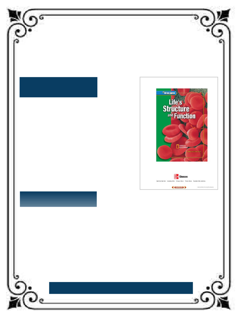 Glencoe Science Modules Life Science Life s Structure and Function ...