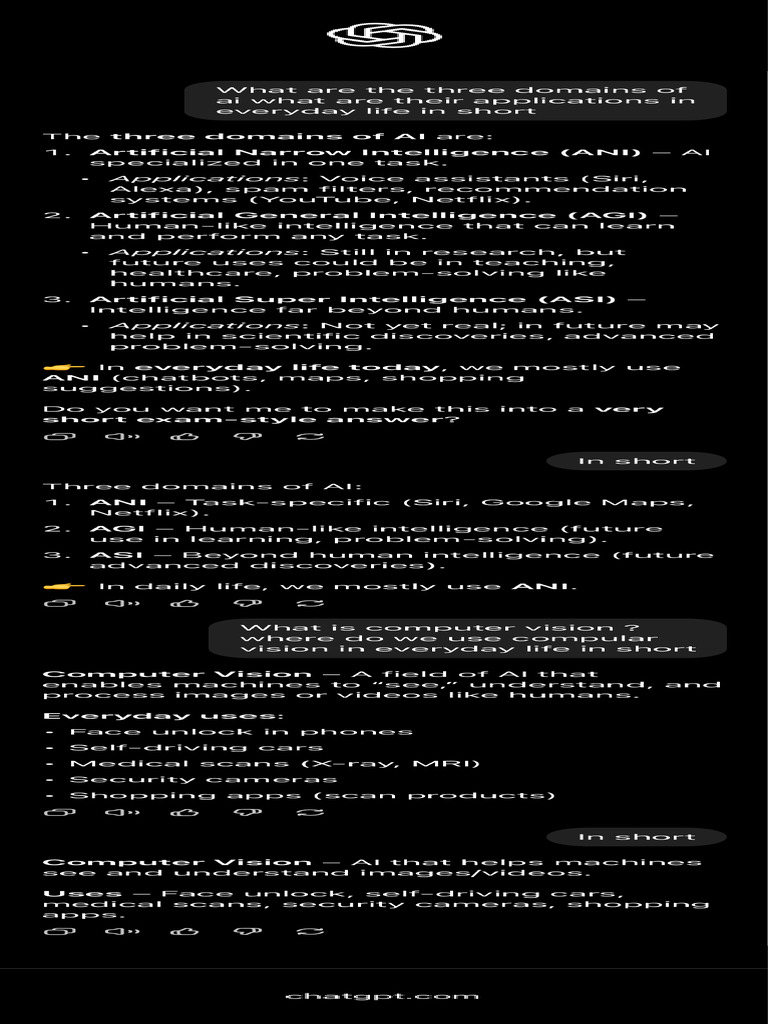 AI Domains and Applications | PDF