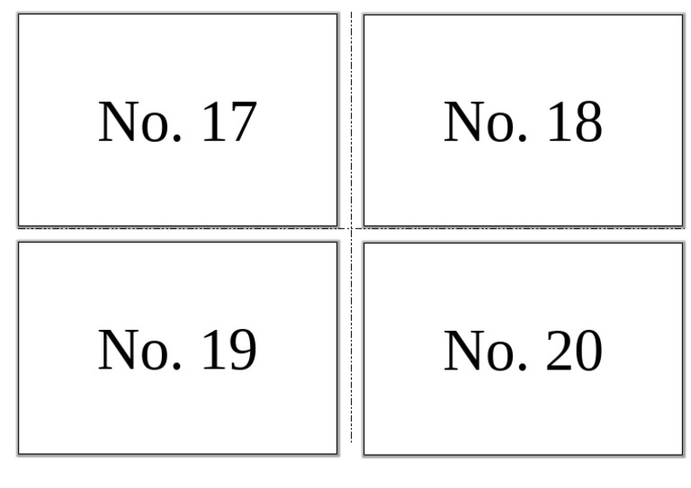 2x2 Vocabulary Flash Card Template | PDF