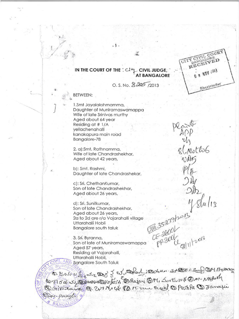 Civil Judge O.S.no.8205(2013 | PDF