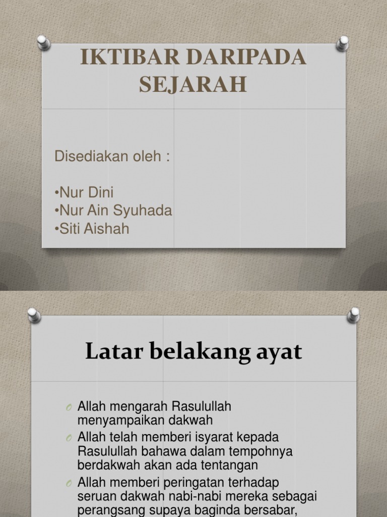 Iktibar Daripada Sejarah | PDF