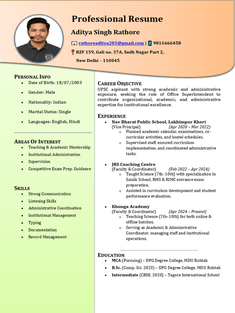 Aditya Singh Rathore | PDF
