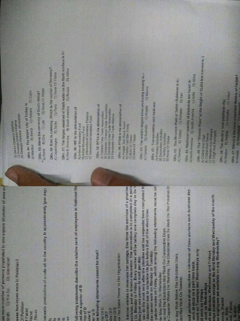 ZTBL Past Papers | PDF