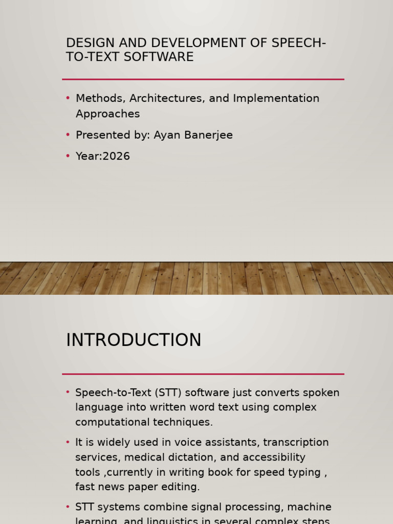 Speech-to-Text Software Development Guide | PDF | Speech Recognition ...