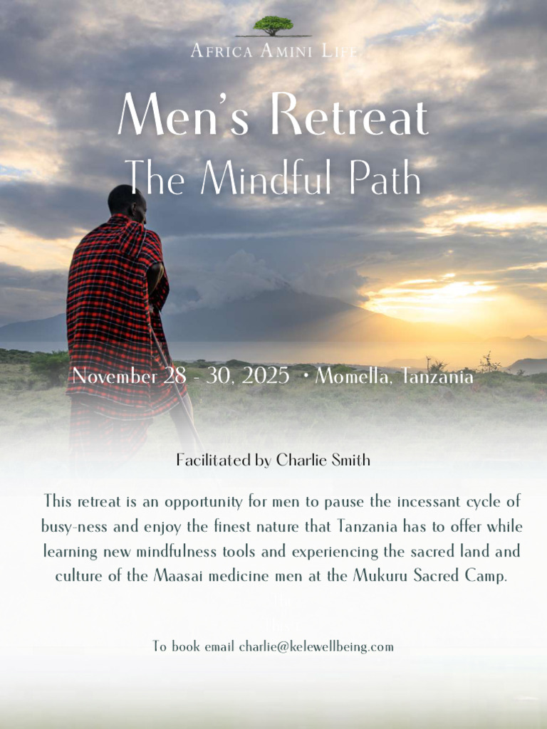 Men's Mindfulness Retreat in Tanzania | PDF | Meditation | Meal