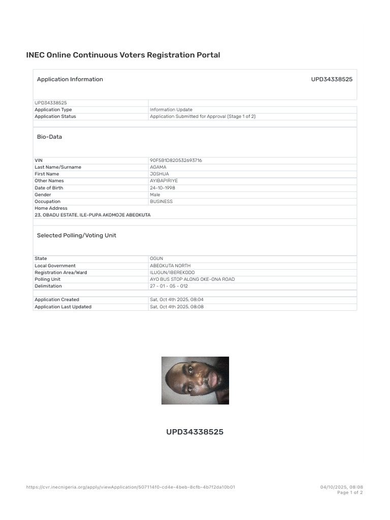 View Application | PDF