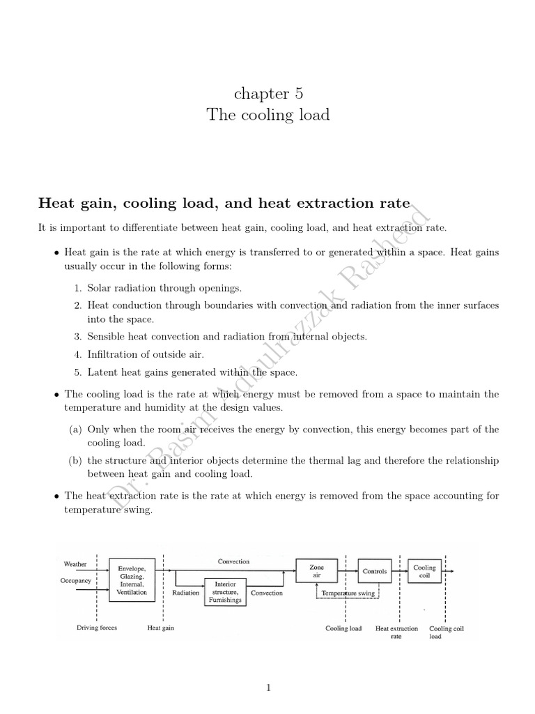 Understanding Cooling Load Calculations | PDF | Heat | Convection