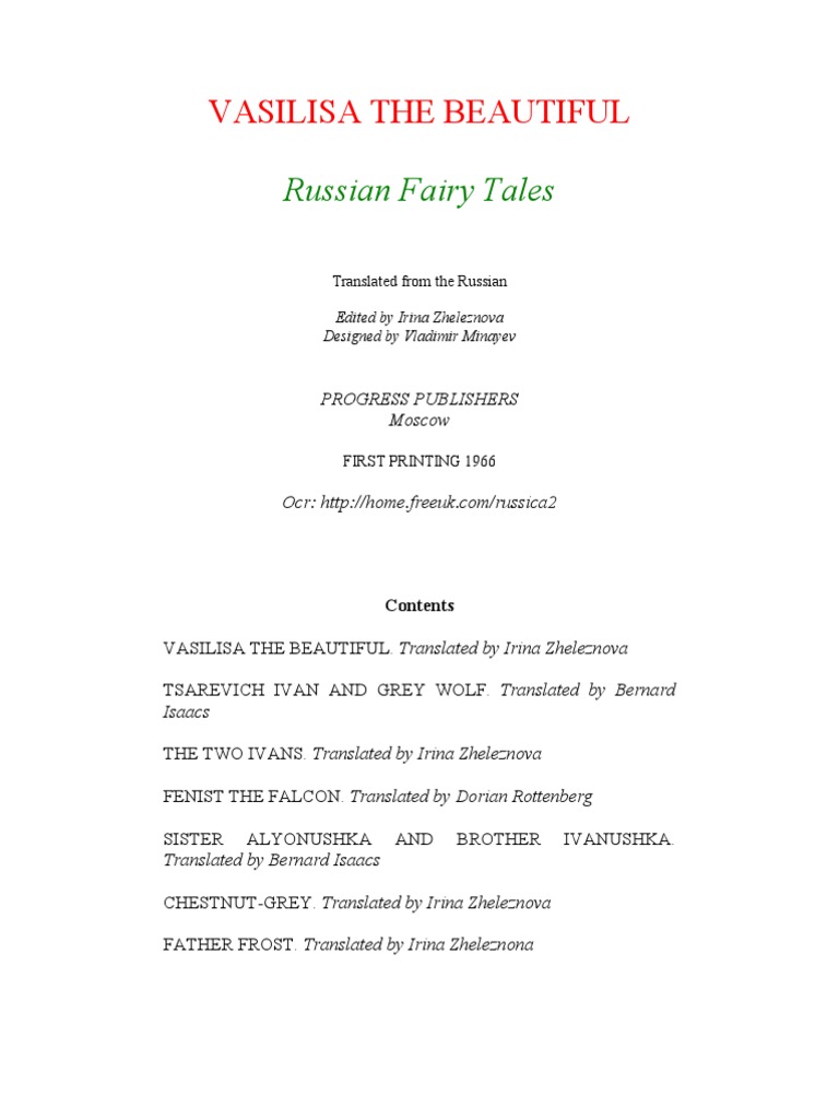 Russian Fairy Tales | PDF | Yarn | Weaving