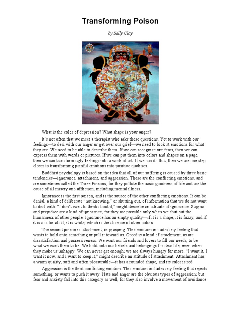 Transforming Poison | PDF | Anger | Attachment Theory