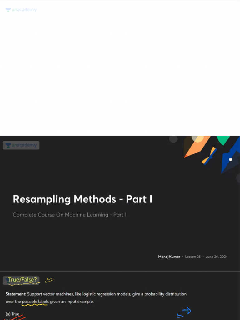 Resampling Methods Part I With Anno | PDF