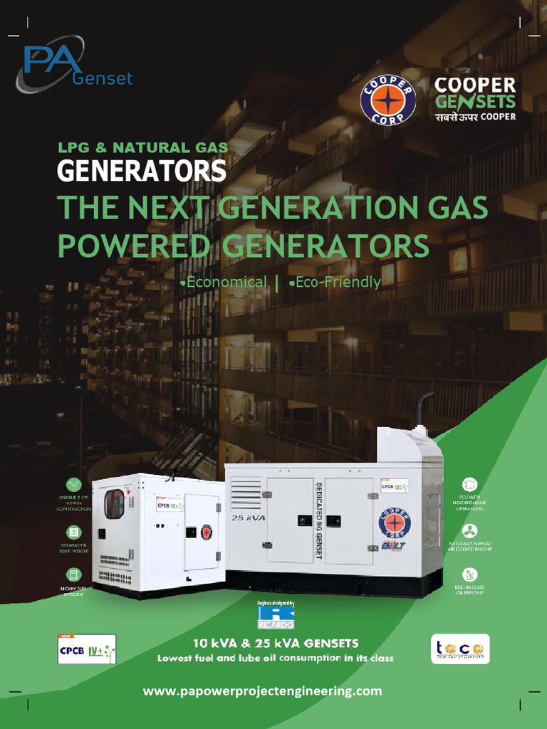 PA Cooper Gas Gensets | PDF