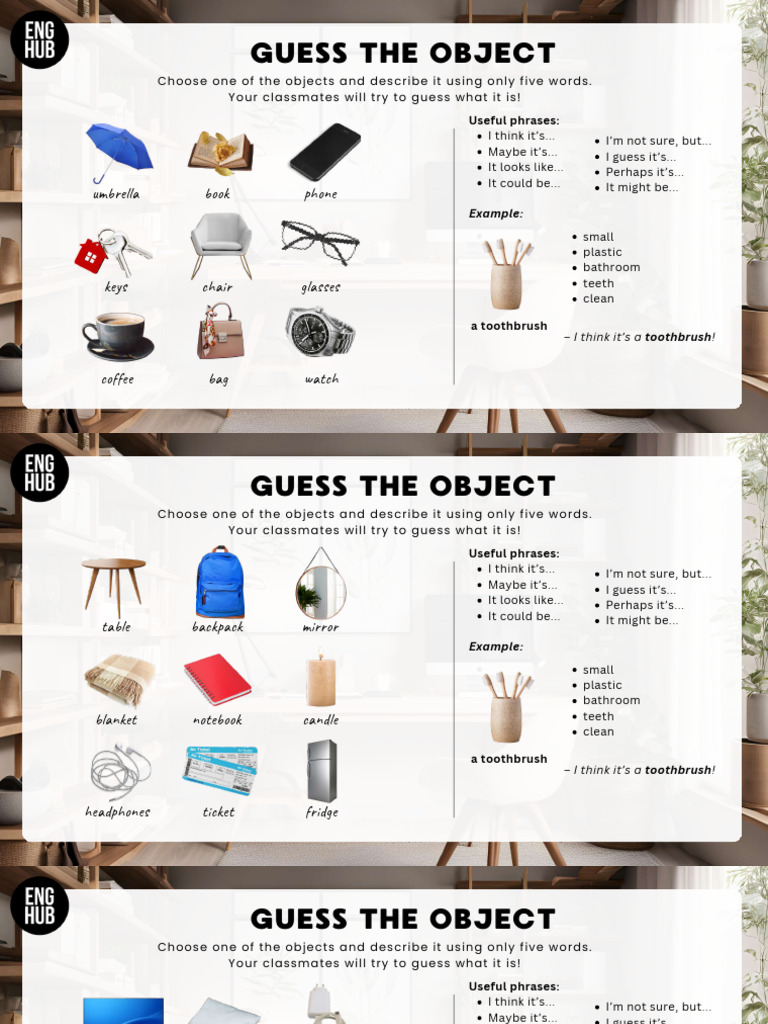 A1-A2 Guess The Object - Compressed | PDF | Toothbrush