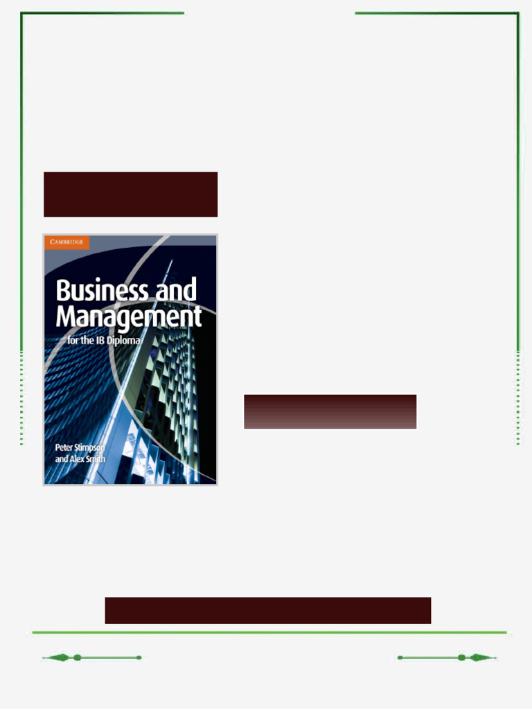 Business and Management 1st Edition Peter Stimpson ebook digital ...