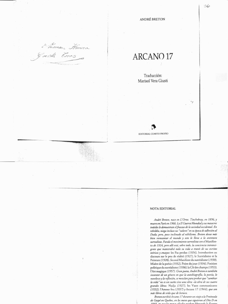 Arcano 17, Breton (1945) | PDF | Surrealismo | Amor