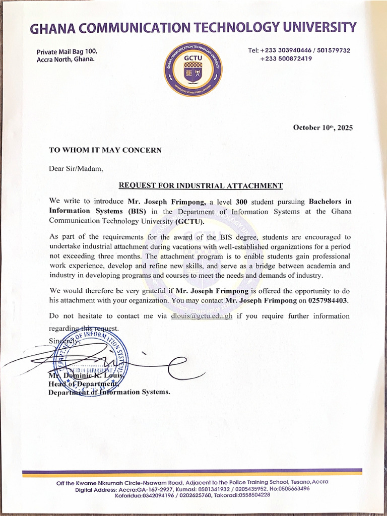 Ghana Communication Technology University | PDF