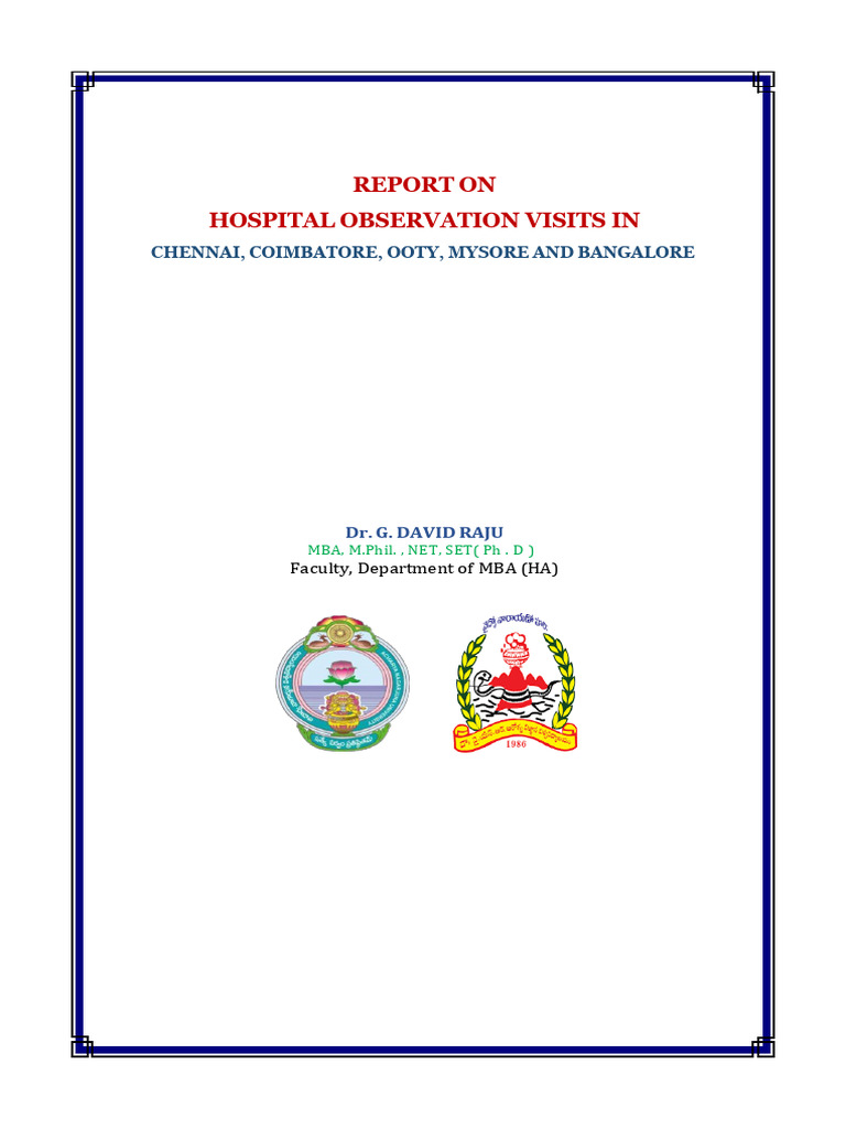 Hospital Observation Visits Report | PDF | Ayurveda | Oncology