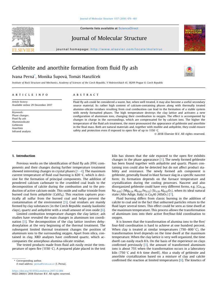 Gehlenite_and_anorthite_formation_from_fluid flyash | PDF | Combustion ...